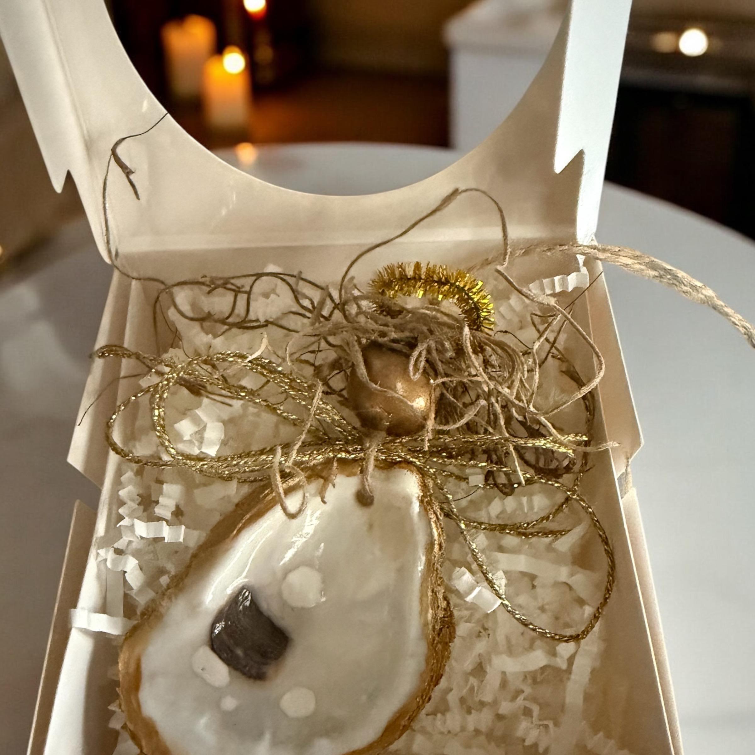 Oyster Shell Angel Ornament - Etsy