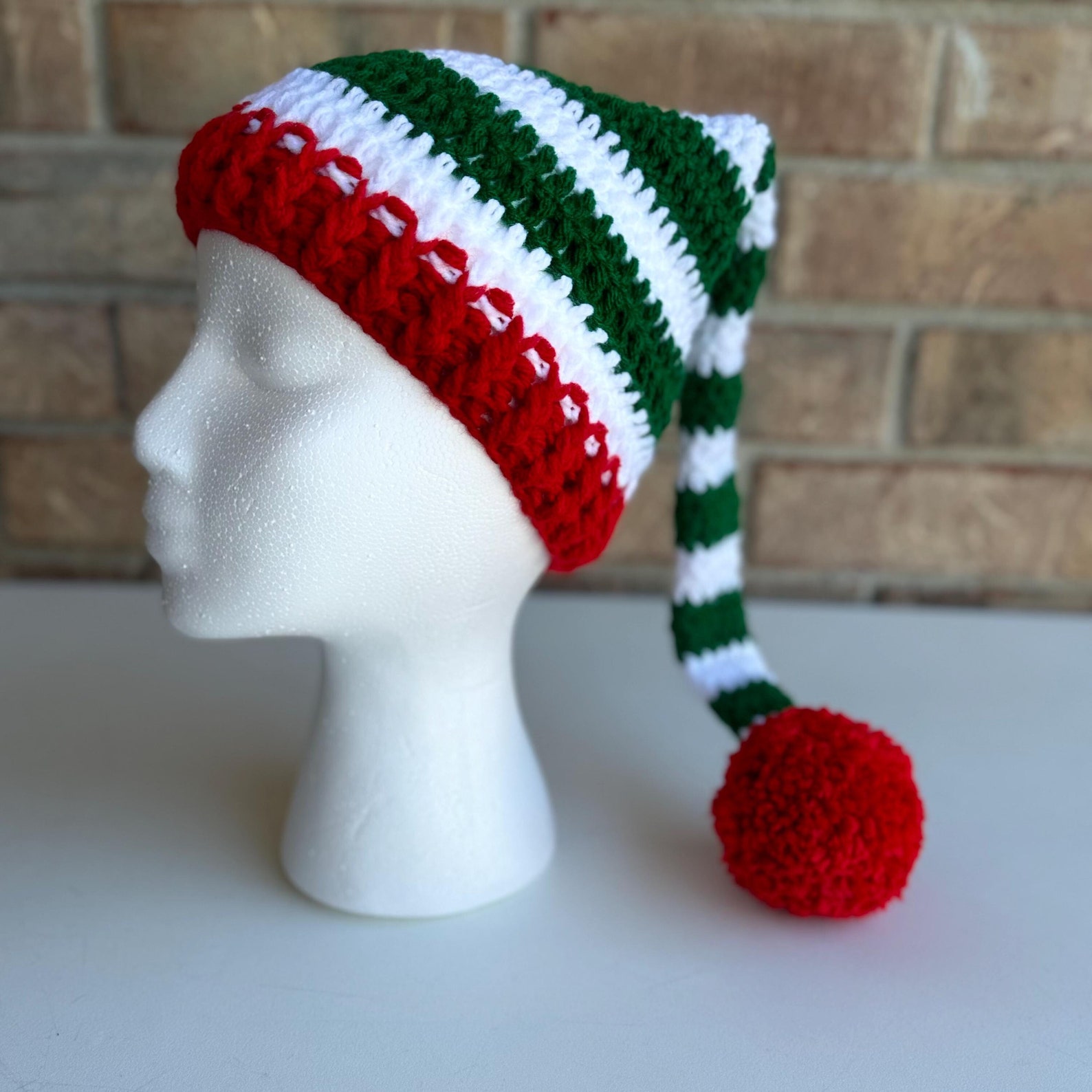 Crochet Santa’s Helper Elf Hat - Etsy