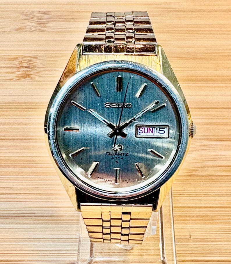 Seiko Quartz 4004 Vintage 1976 Mens Calendar Watch - Etsy