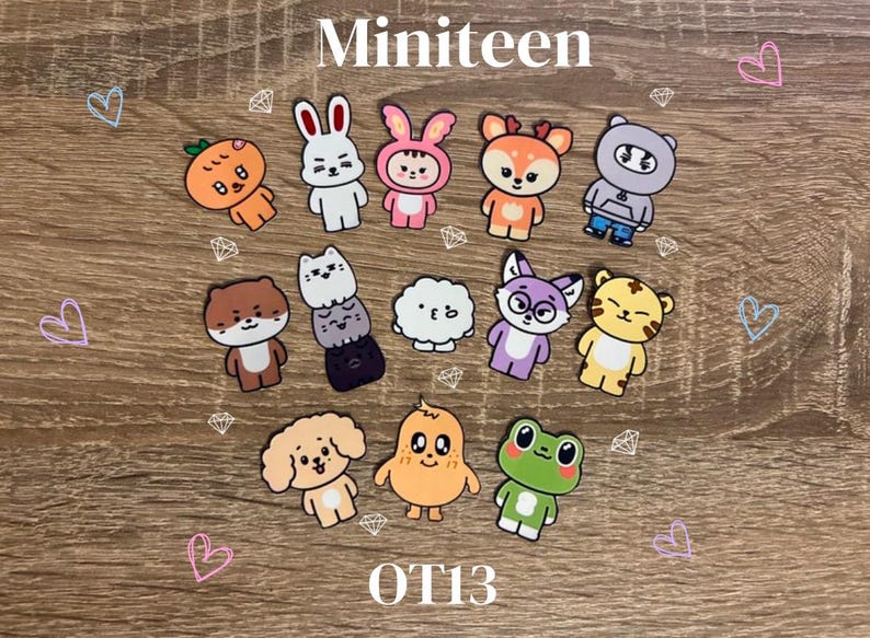 WATERPROOF MINITEEN STICKERS - Etsy