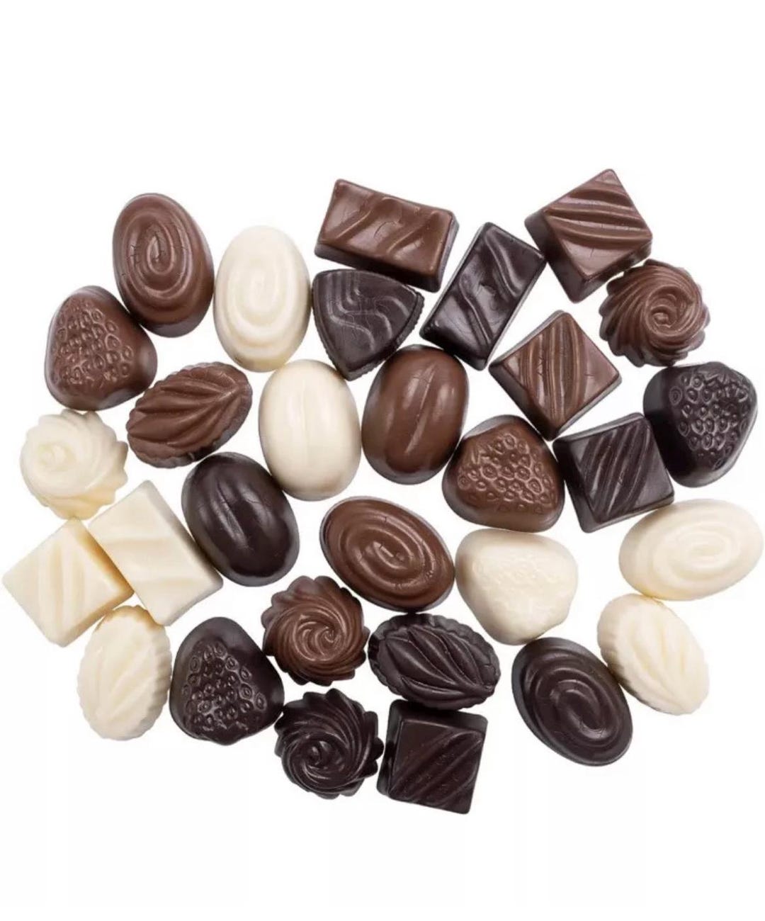 Fake Faux Chocolate Artificial Candy Chocolate Realistic Mixed Colors ...