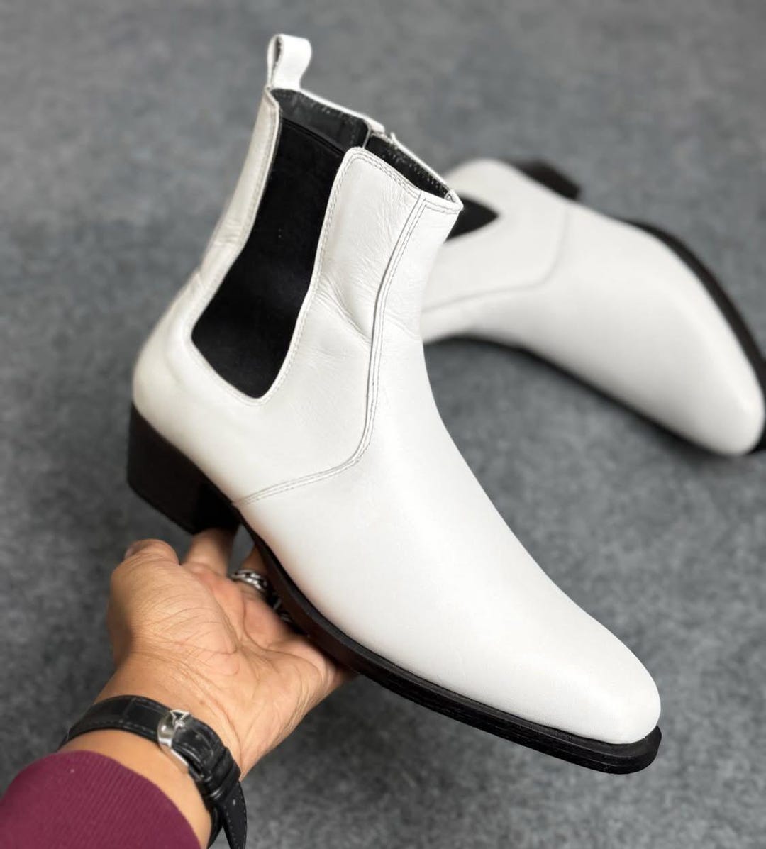 New Handmade Pure Leather Classic Chelsea Boot for Men - Etsy