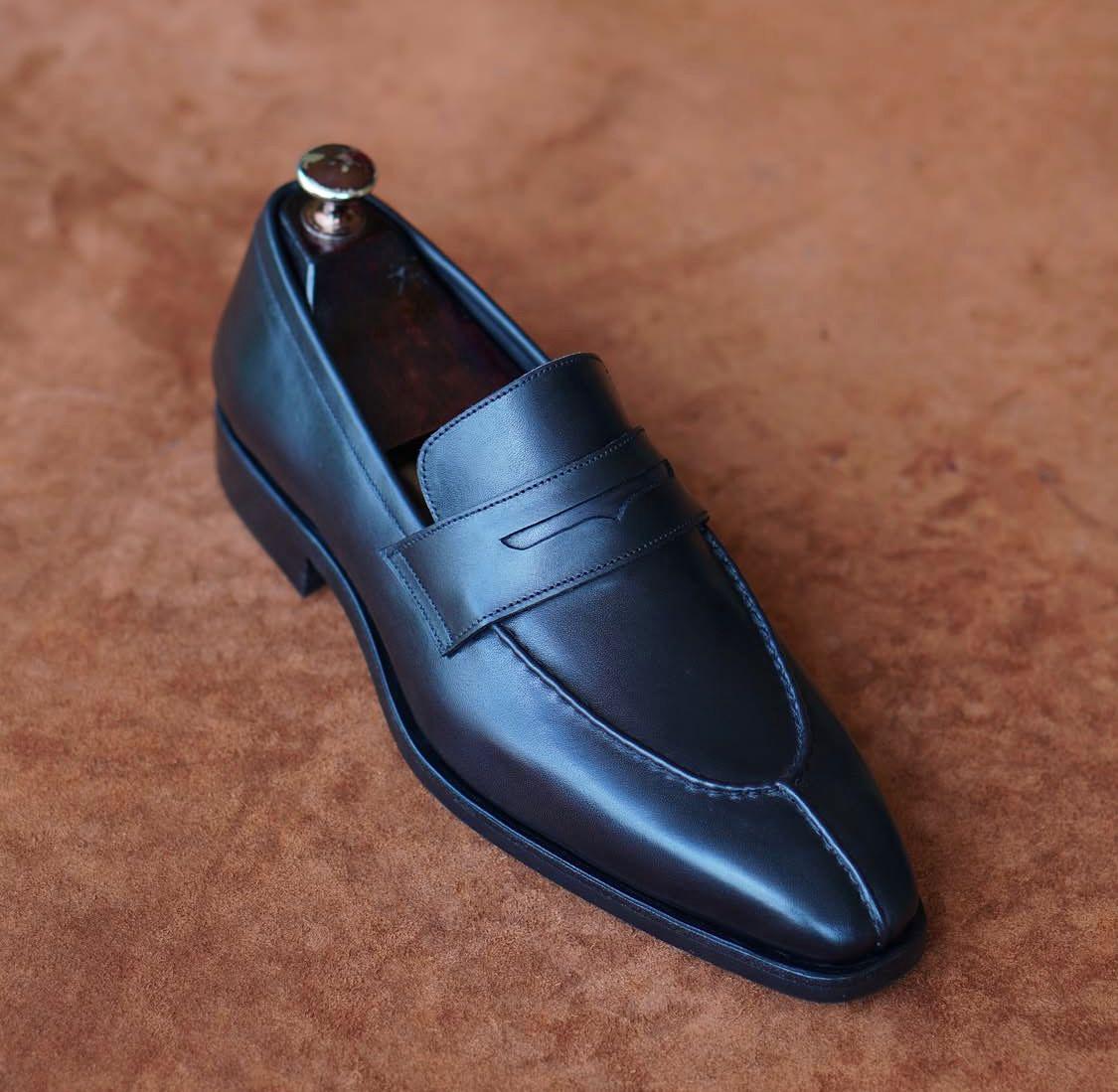 Casual Handmade Pure Leather Loafer Moccasin Shoes for Men - Etsy UK