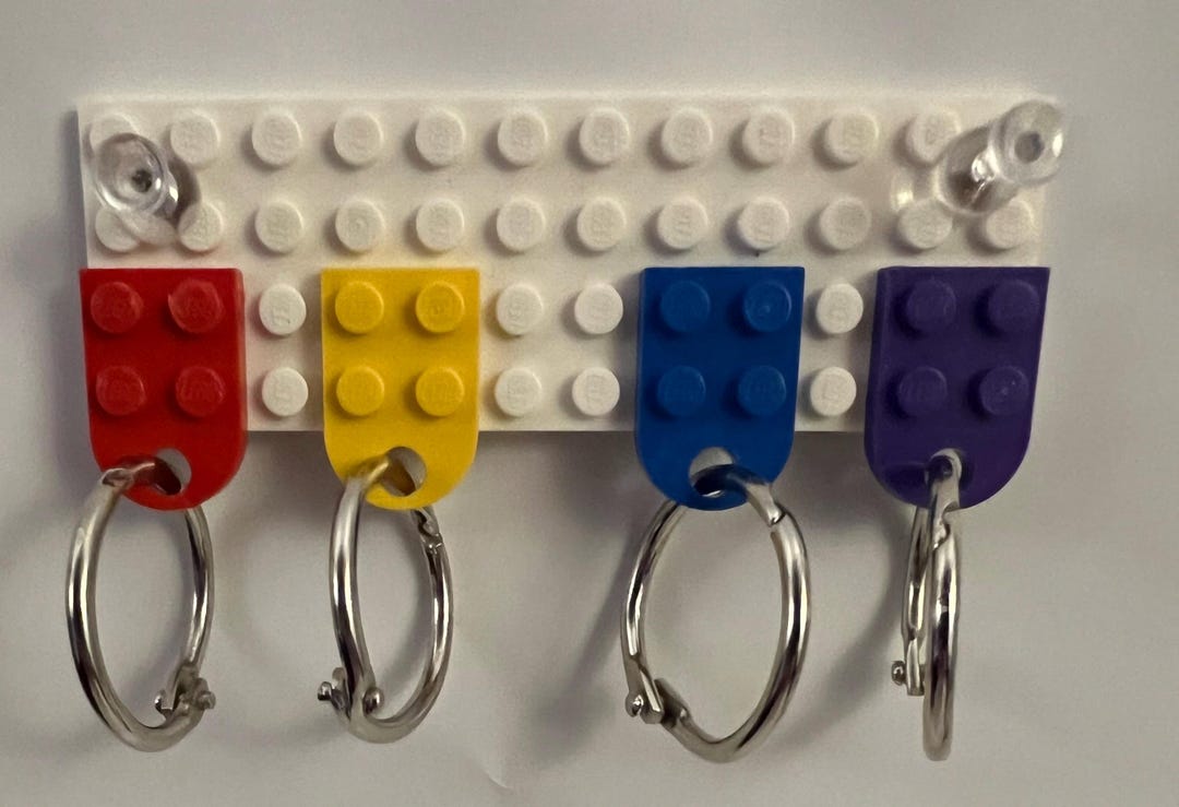 Handmade Lego Key Hanger Key Hook Wall Decor for 4 Sets of Keys - Etsy