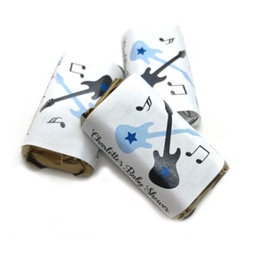Guitar Rock N Roll Rock a Bye Rock Star Theme Baby Shower Mini-bars ...
