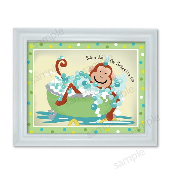 Monkey Bathroom - Etsy