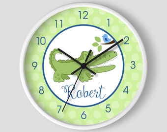Alligator Clock - Etsy