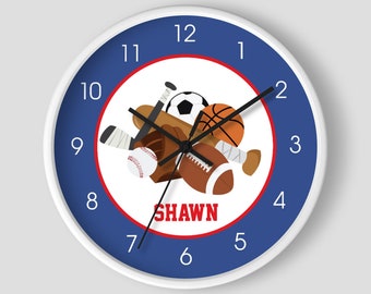 Sports Wall Clock | Etsy