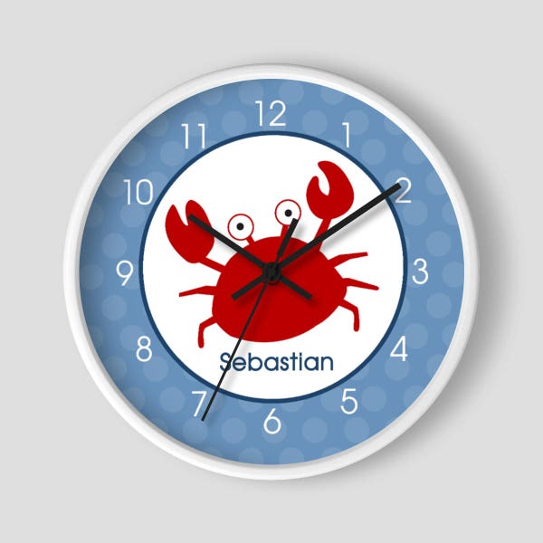 Blue Crab Clock - Etsy
