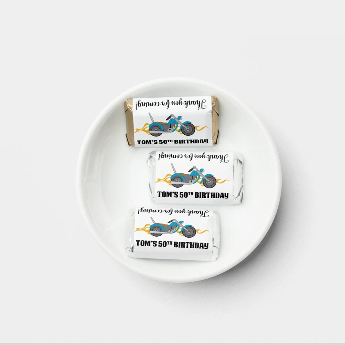 Motorcycle Biker Candy Wrapper Stickers Personalized Hershey - Etsy