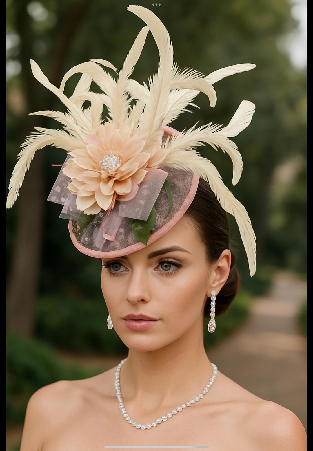 Fascinator One of a Kind – Designer – Kentucky Derby, Wedding, Garden ...
