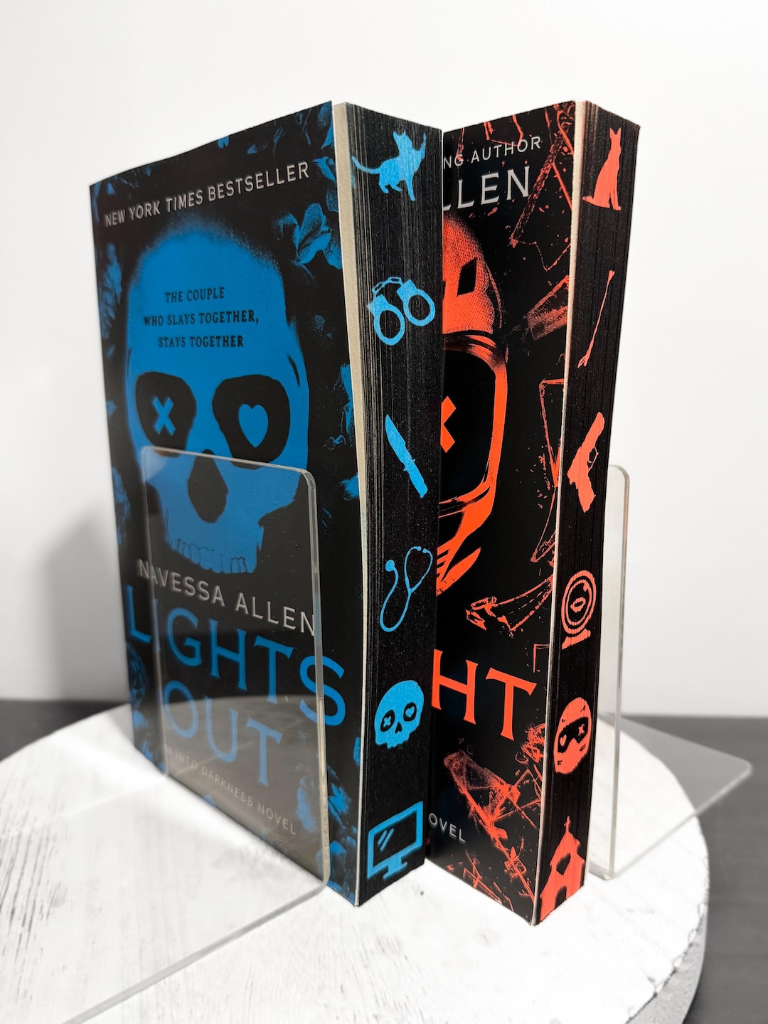 Lights Out & Caught up Sprayed Edge Book. - Etsy