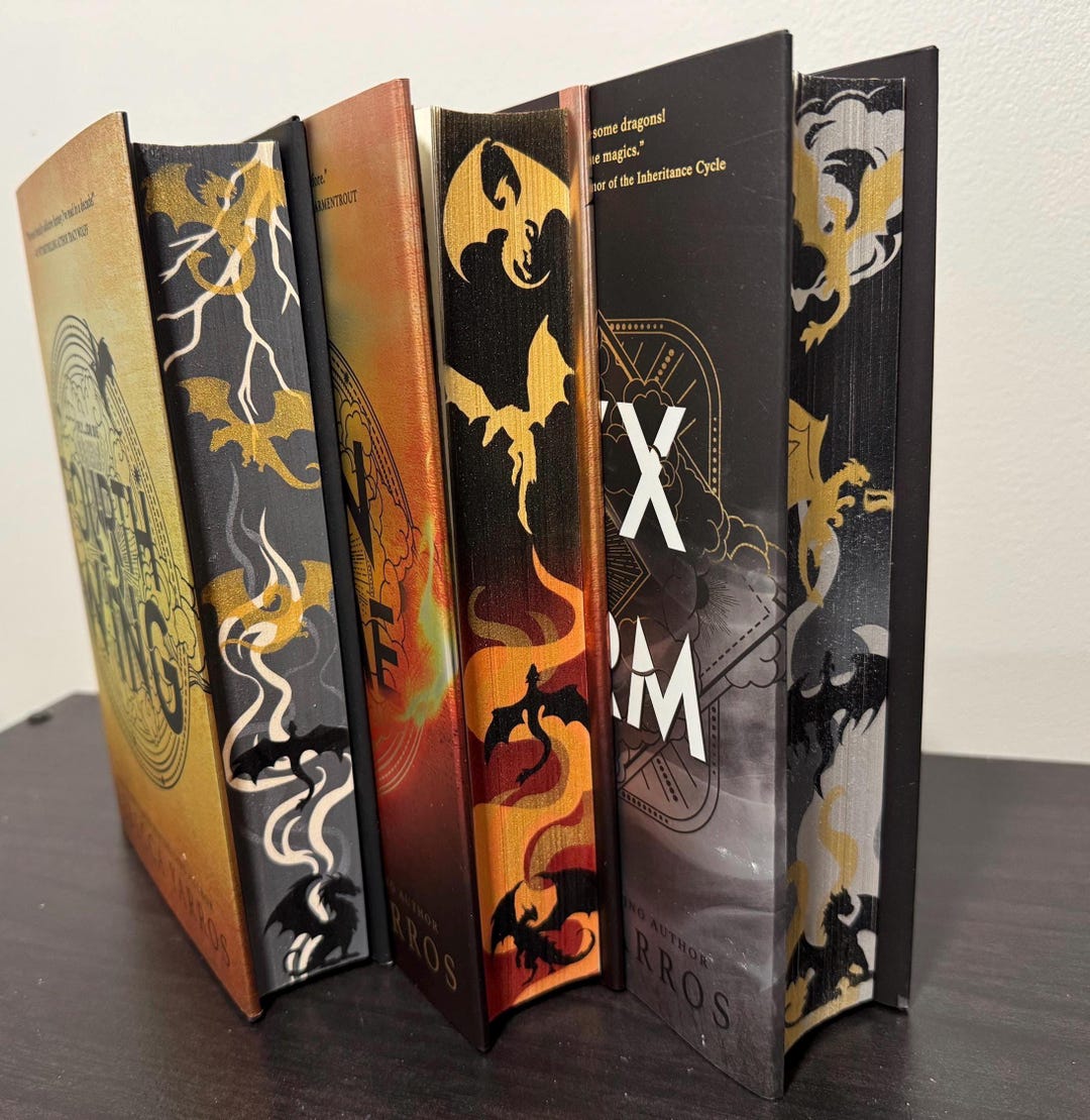 Fourth Wing, Iron Flame and Onyx Storm Sprayed Edge Book - Etsy