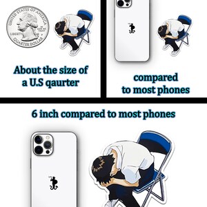 Shinji Chair Neon Genesis Evangelion Holographic Anime Sticker ...