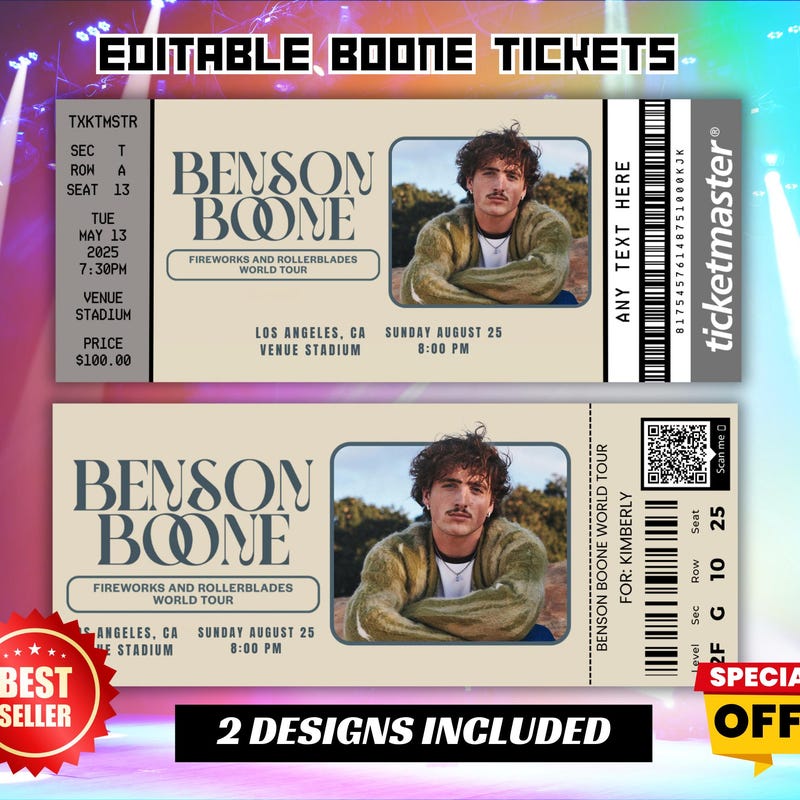 Benson Boone Printable - Etsy