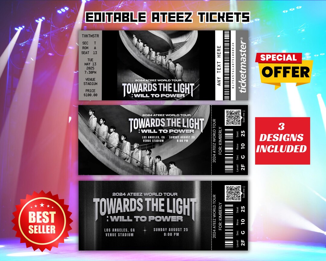 Personalized ATEEZ World Tour Towards the Light: Will to Power Concert ...