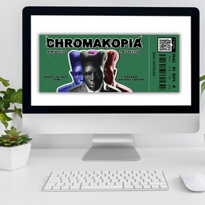 Editable Tyler the Creator Concert Ticket, Chromakopia World Tour ...