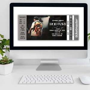 Personalized Rod Wave Last Lap Tour Concert Ticket, Concert Ticket ...