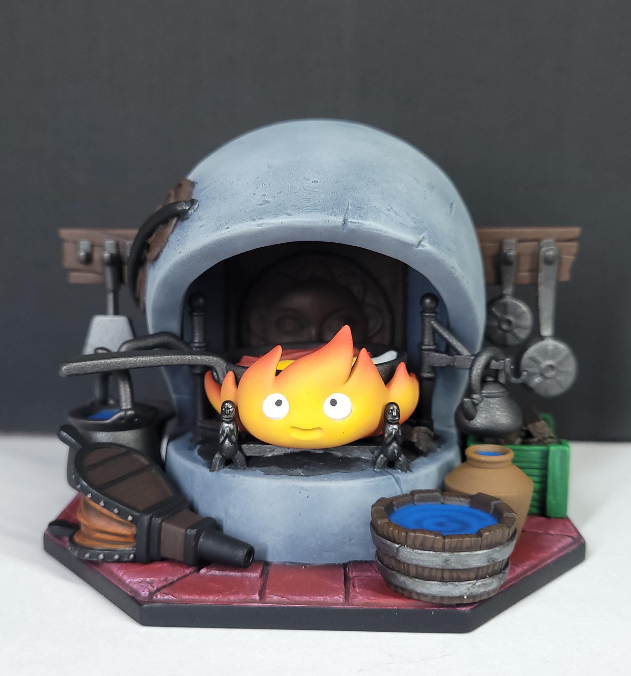 Hand-painted Calcifer Diorama - Etsy