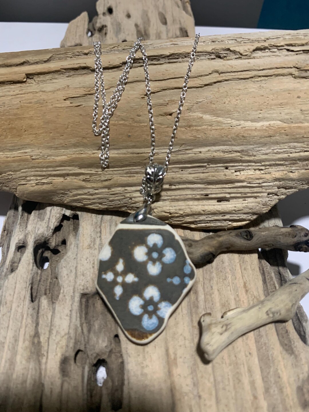 Beautiful Genuine Scottish Sea Pottery Necklace. Unusual, Unique Piece ...