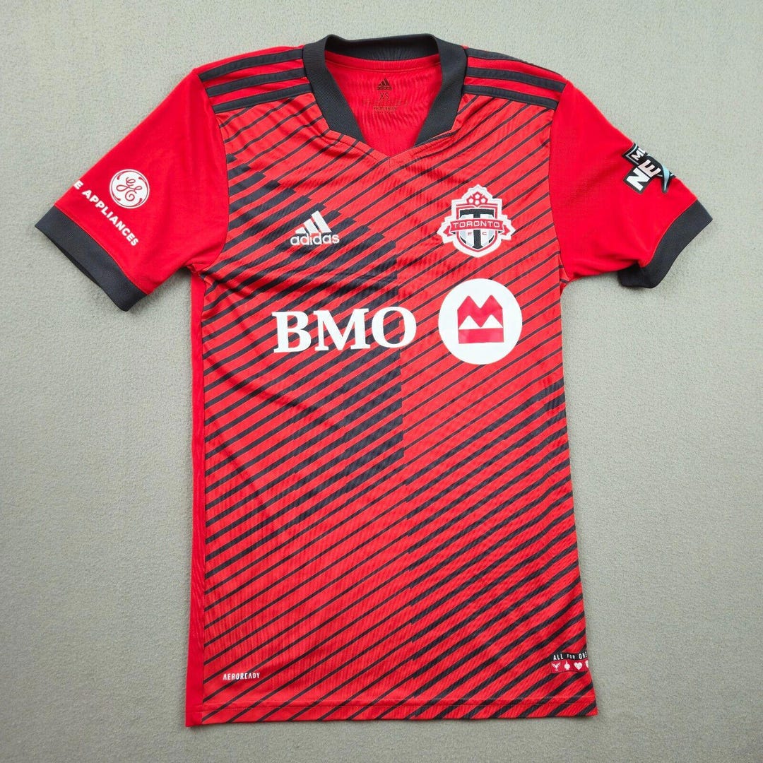 Adidas Toronto FC Soccer Football Club Jersey Mens XS Red Home Canada ...