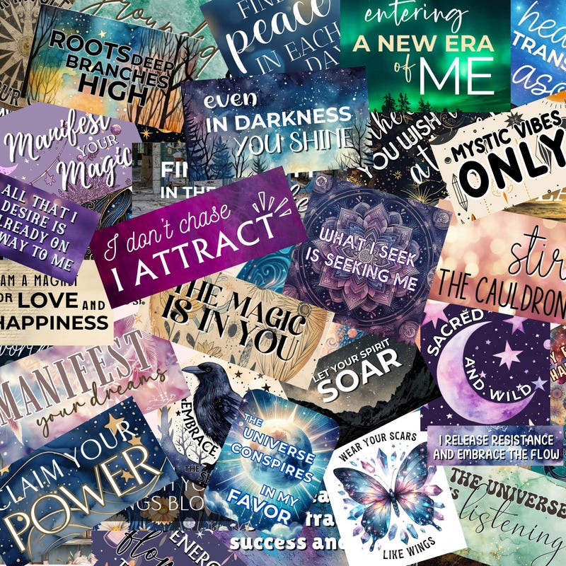 Vision Board Stickers - Etsy
