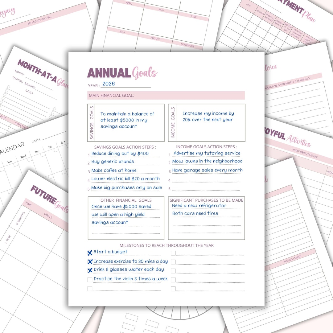 Money Journal Bundle: Monthly Budget Financial Planning for Bullet ...