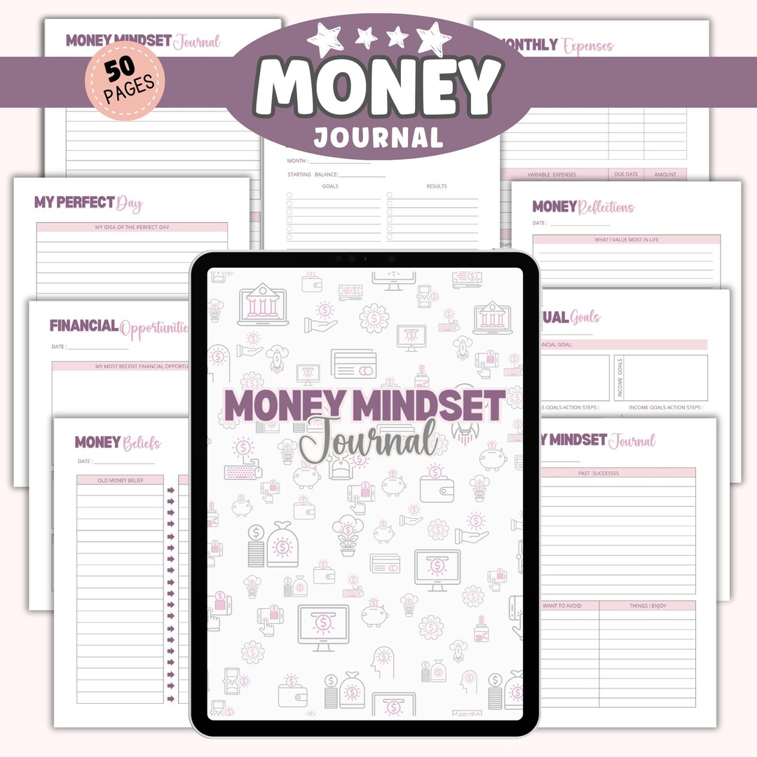 Money Mindset Journal Bundle: Financial Planning for Bullet Journal ...