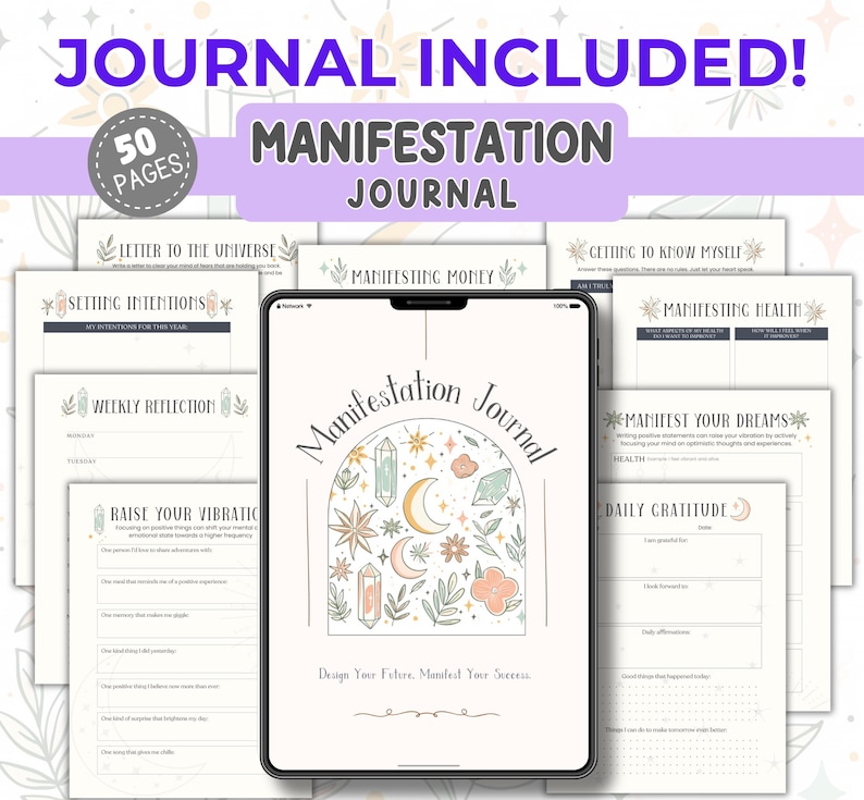 Vision Board Printables Kit: Vision Board Party Dream Board Abundance ...