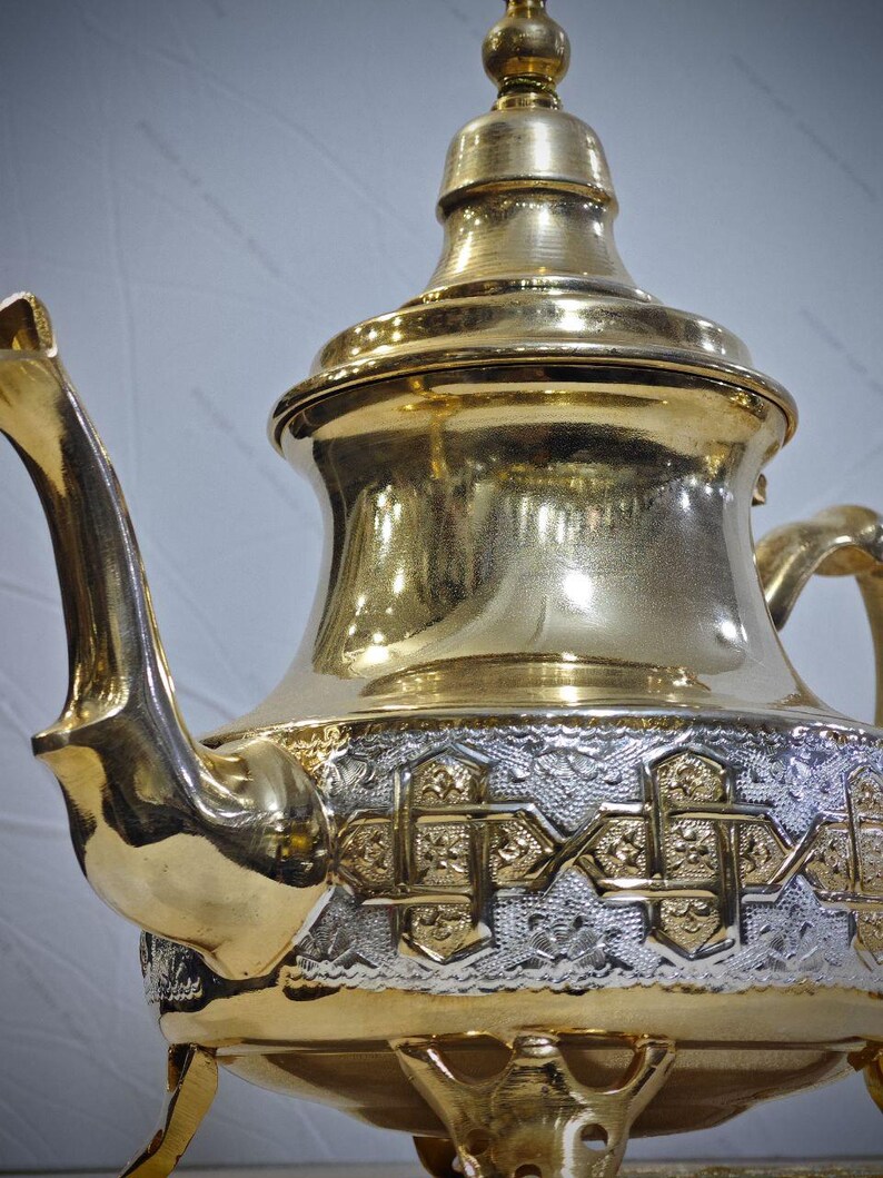 Handmade Moroccan Brass Teapot – Authentic Artisan Craftsmanship - Etsy