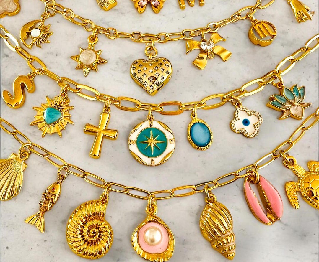Build Your Own Custom Charm Necklaces for Women #2,vintage Chunky ...