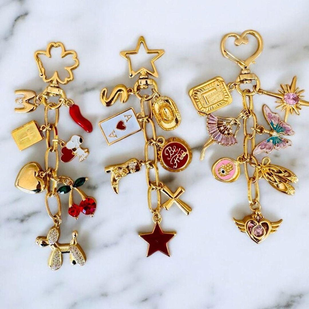 Personalized Charm Keychains, Custom Handbag Charms, Unique Car ...