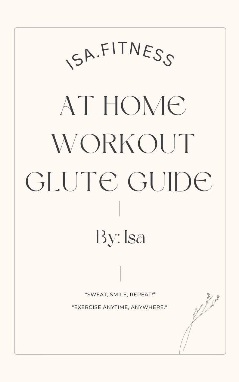 At Home Glute Guide - Etsy