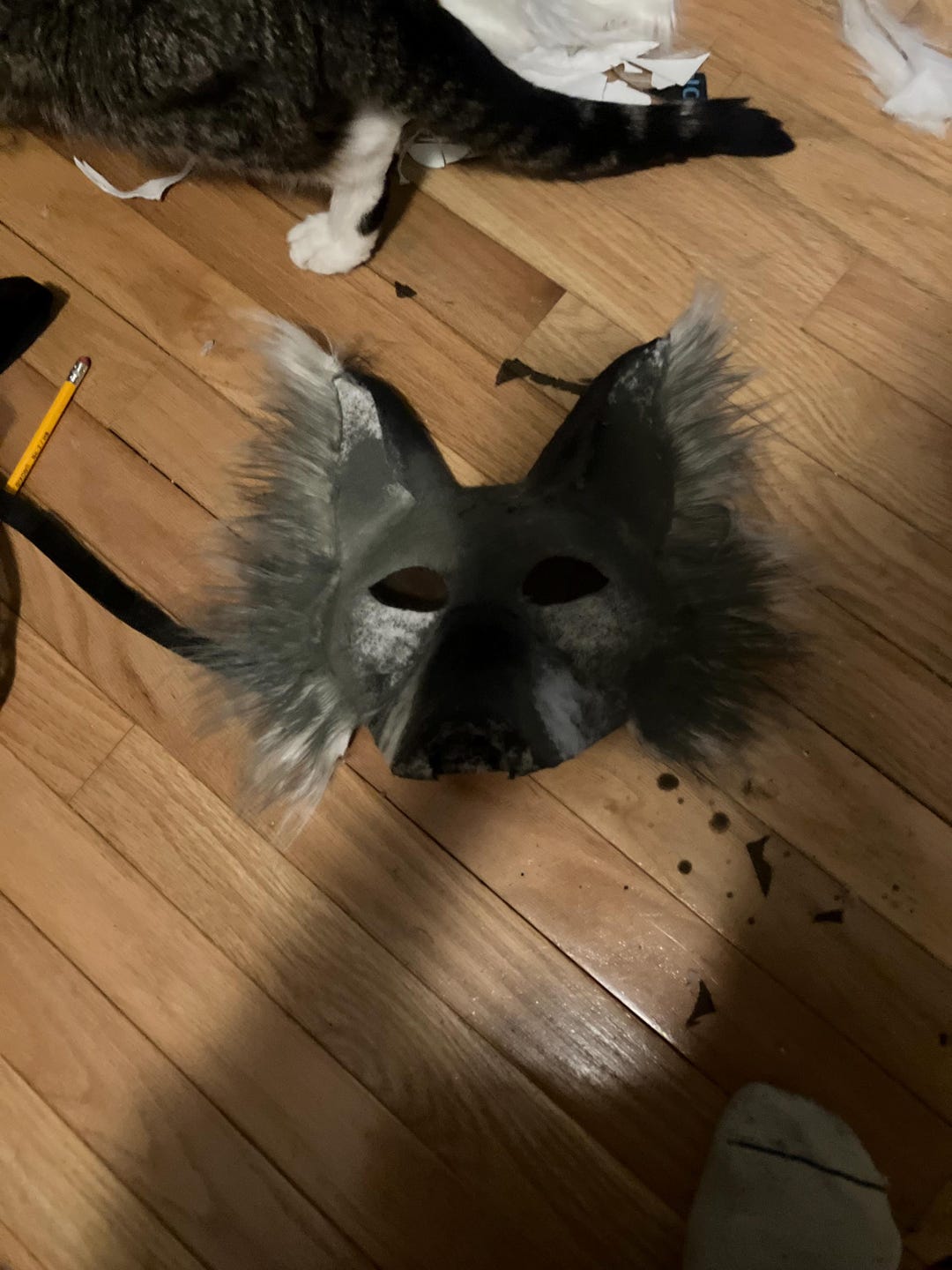 Grey Fox Mask - Etsy