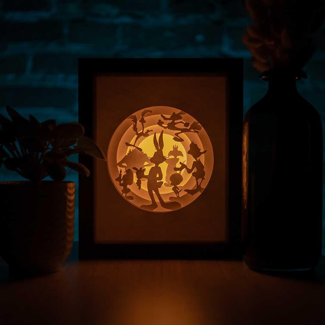Looney Tunes Themed Light Box Shadow Box Unique Gift Looney Tunes ...