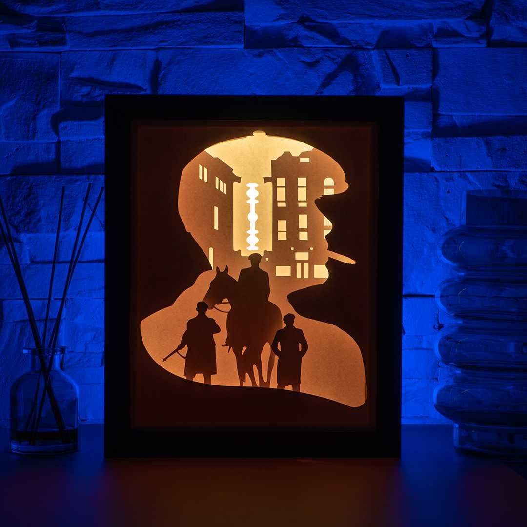 Peaky Blinders Themed Light Box Shadow Box Unique Gift Peaky Blinders ...
