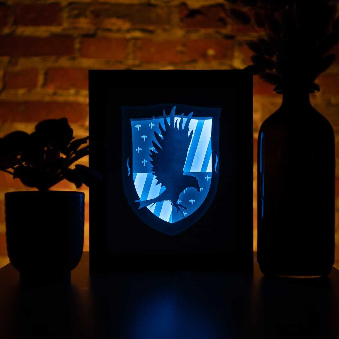 Ravenclaw Themed Light Box Shadow Box Unique Gift Ravenclaw Inspired ...