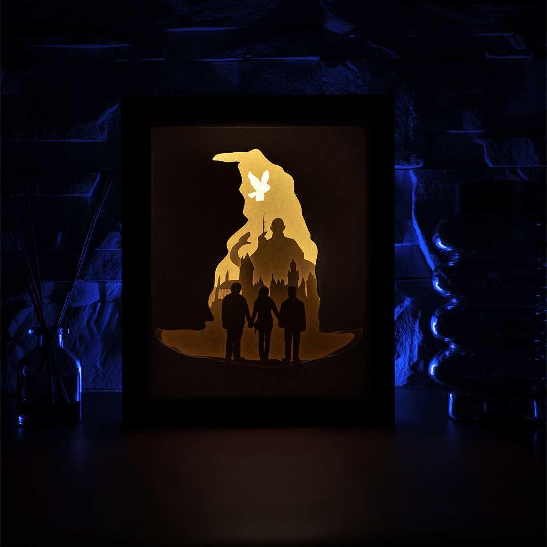 Harry Potter Themed Light Box Shadow Box Unique Gift Harry Potter ...