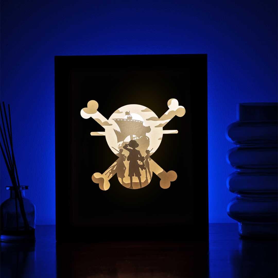 One Piece Themed Light Box Shadow Box Unique Gift One Piece Inspired ...