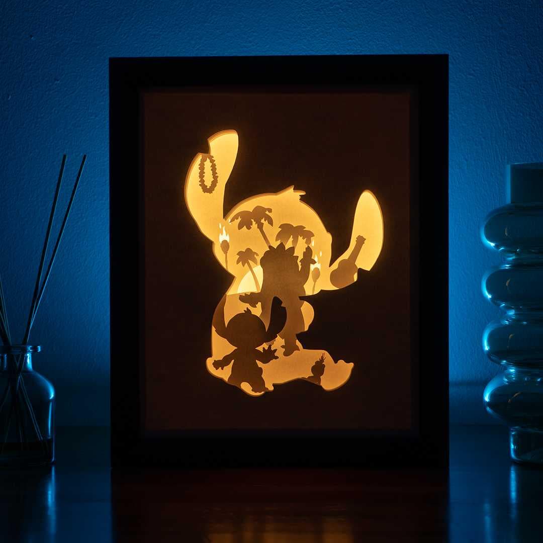 Lilo & Stitch Themed Light Box Shadow Box Unique Gift Lilo and Stitch ...