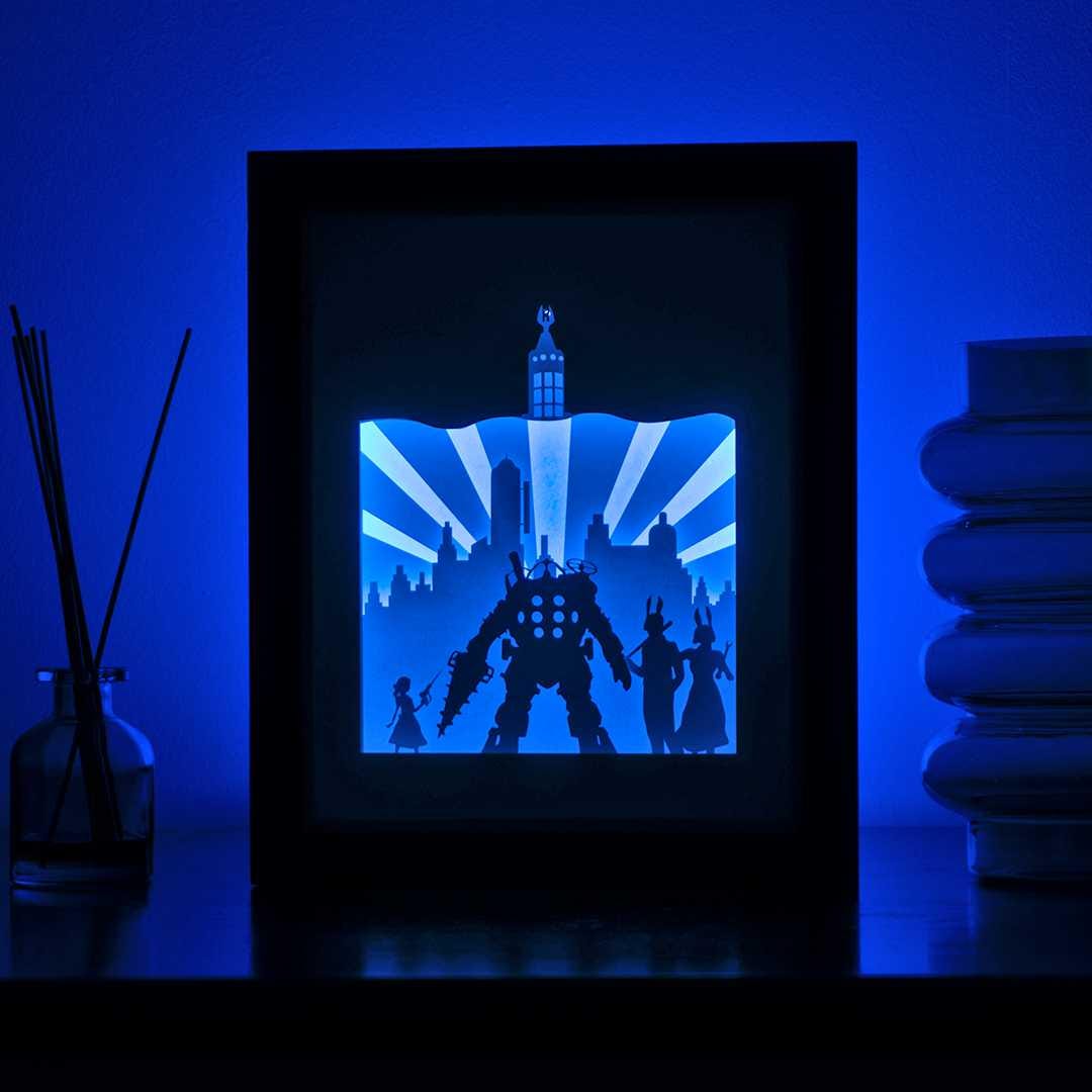 Bioshock Themed Light Box Shadow Box Unique Gift Bioshock Inspired ...