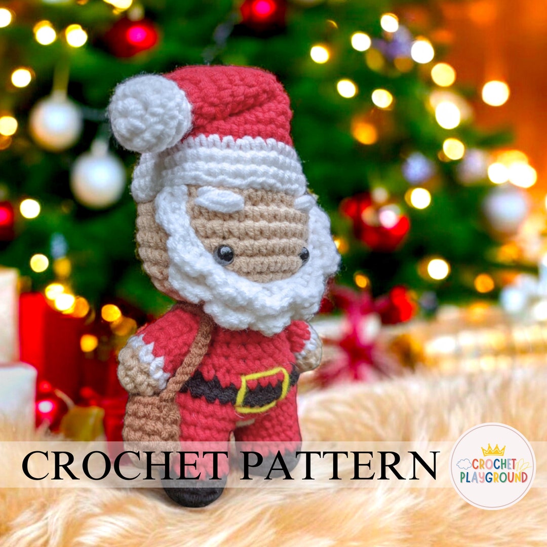 Mini Santa Christmas Crochet Pattern, Home Decoration Gift, Easy ...
