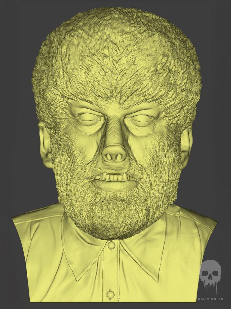 Wolfman Bust Magnet – Classic Universal Monster Collectible – Lon ...