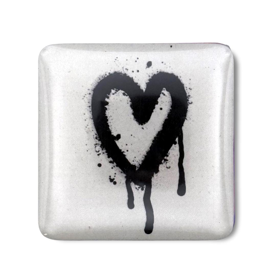 Bleeding Black Heart | Pin | Bottle Opener | Magnet - Etsy