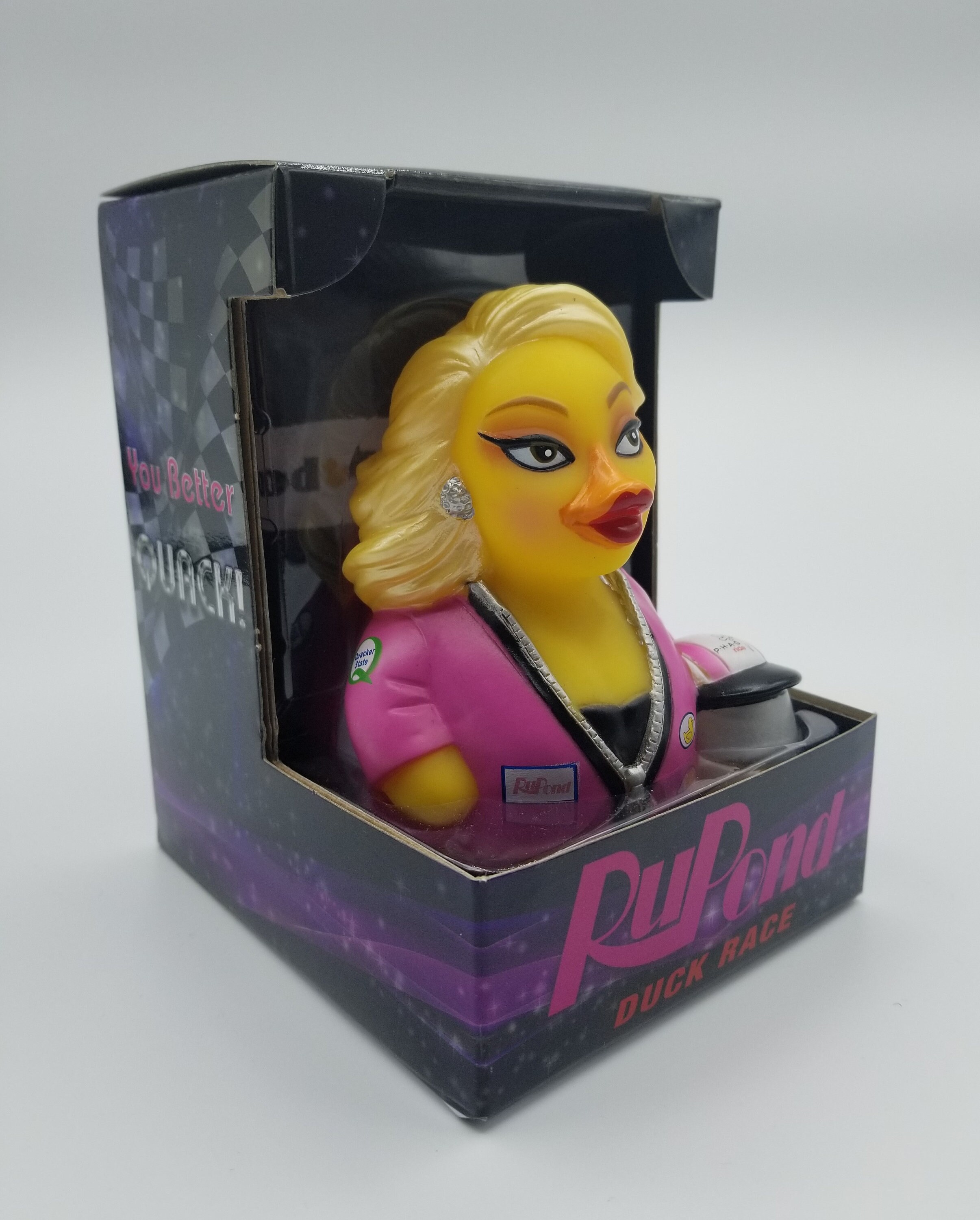 Exclusive Pink Rupaul's Drag Race Collectible Rubber Duck Rupond Duck ...