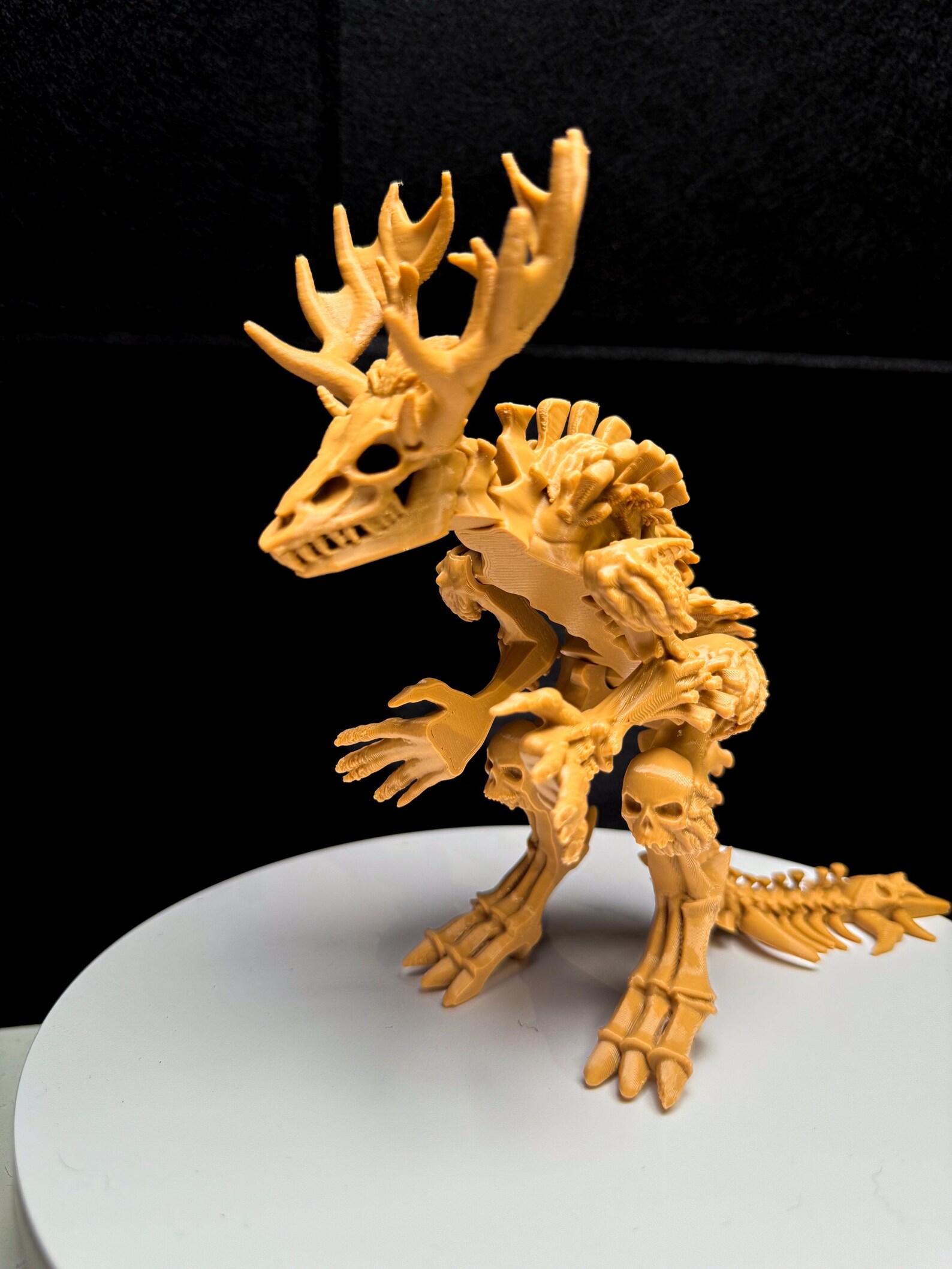 Fully Articulated Skeletonized Wendigo Figure | Posable Moving Handmade ...