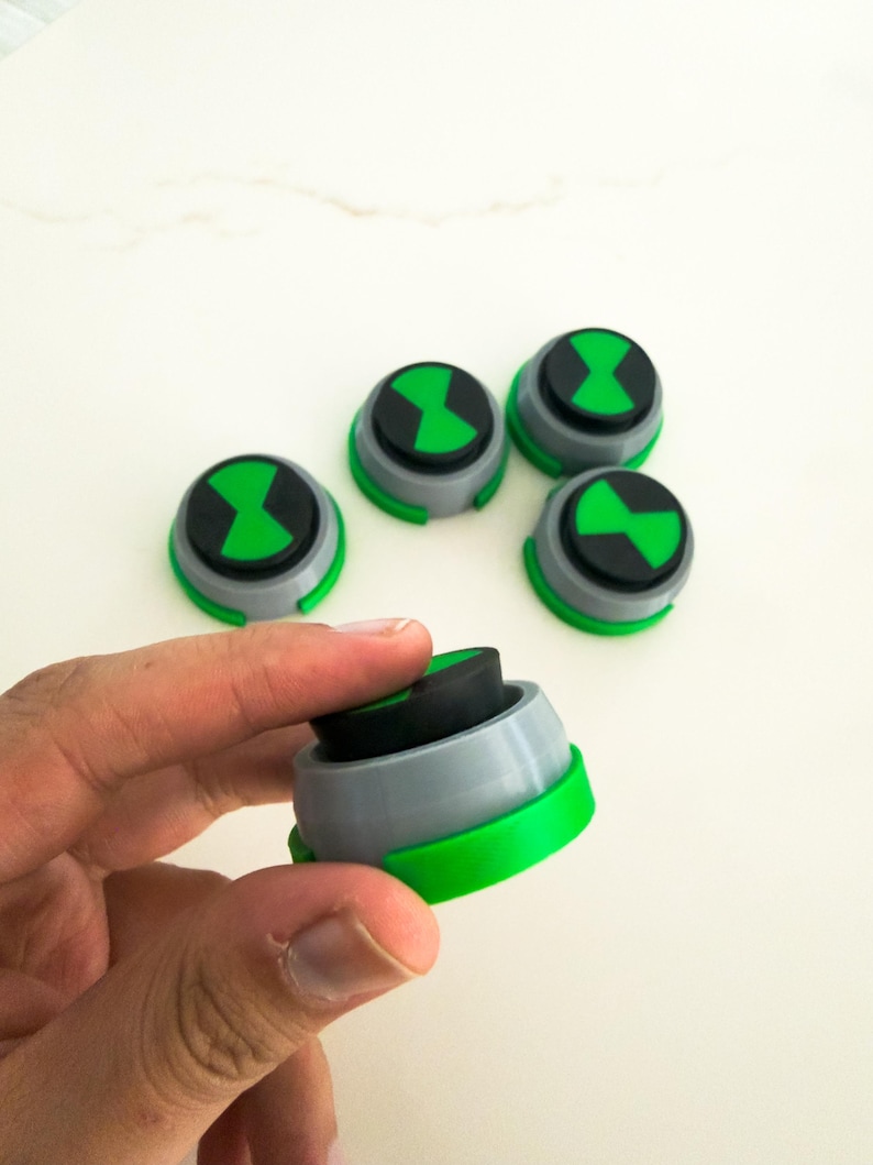 Omnitrix Ben Clicky Fidget Toy Satisfying Calming Clicker Cartoon Desk ...