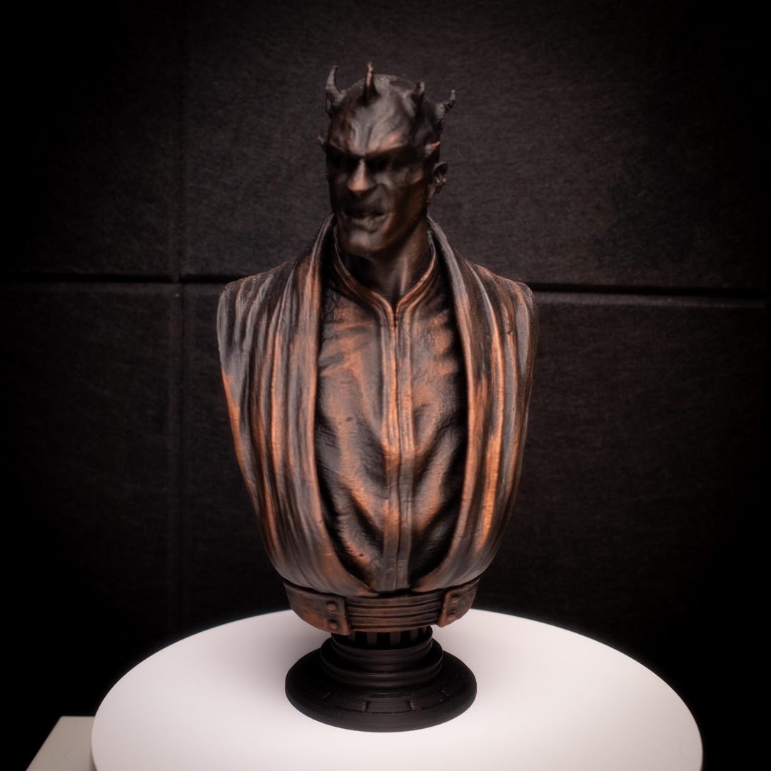 Darth Maul Bust in Copper Antique Finish | Handmade Star Wars Sith ...
