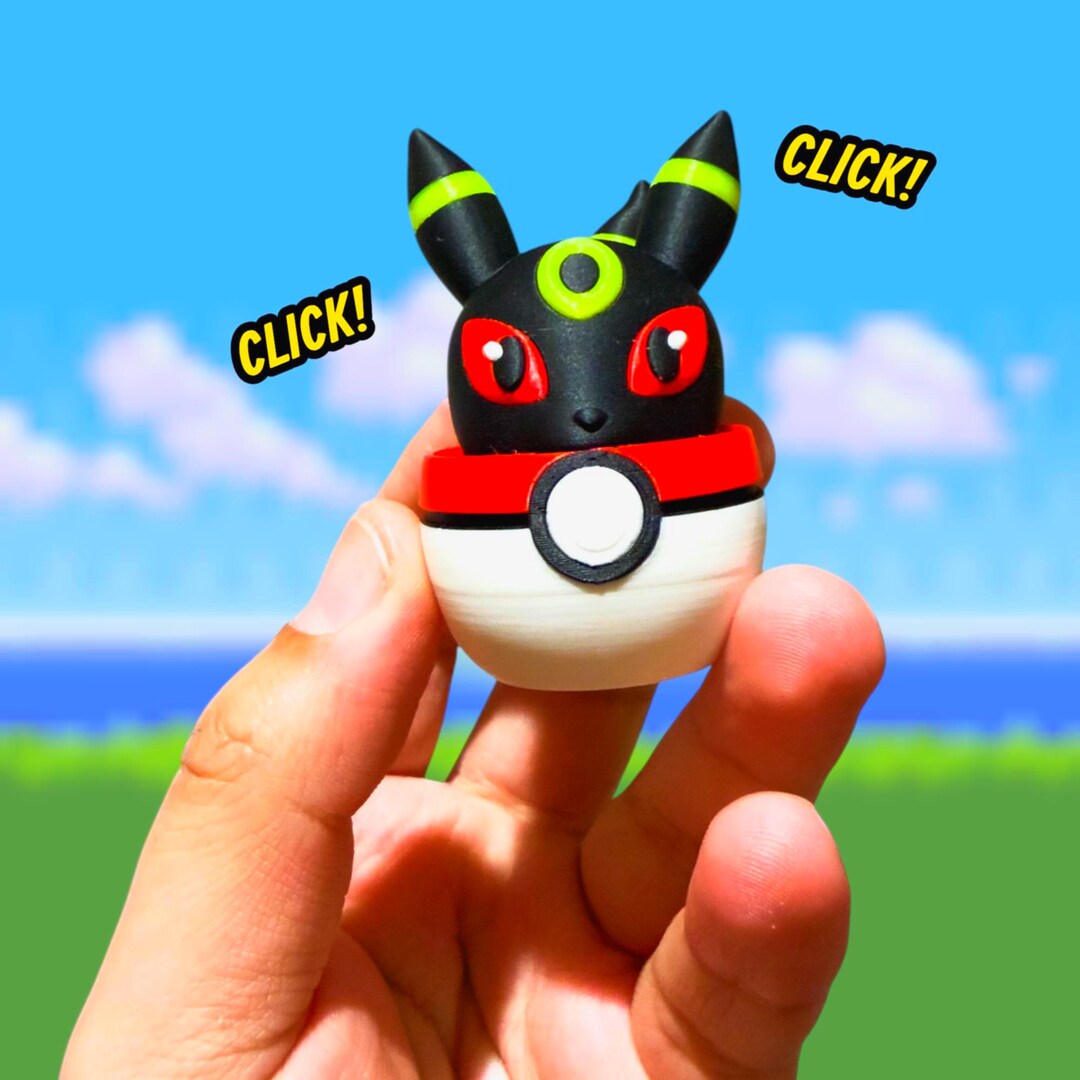 Umbreon Eevee Poke Clicky Fidget Pocket Monsters Toy Satisfying Calming ...