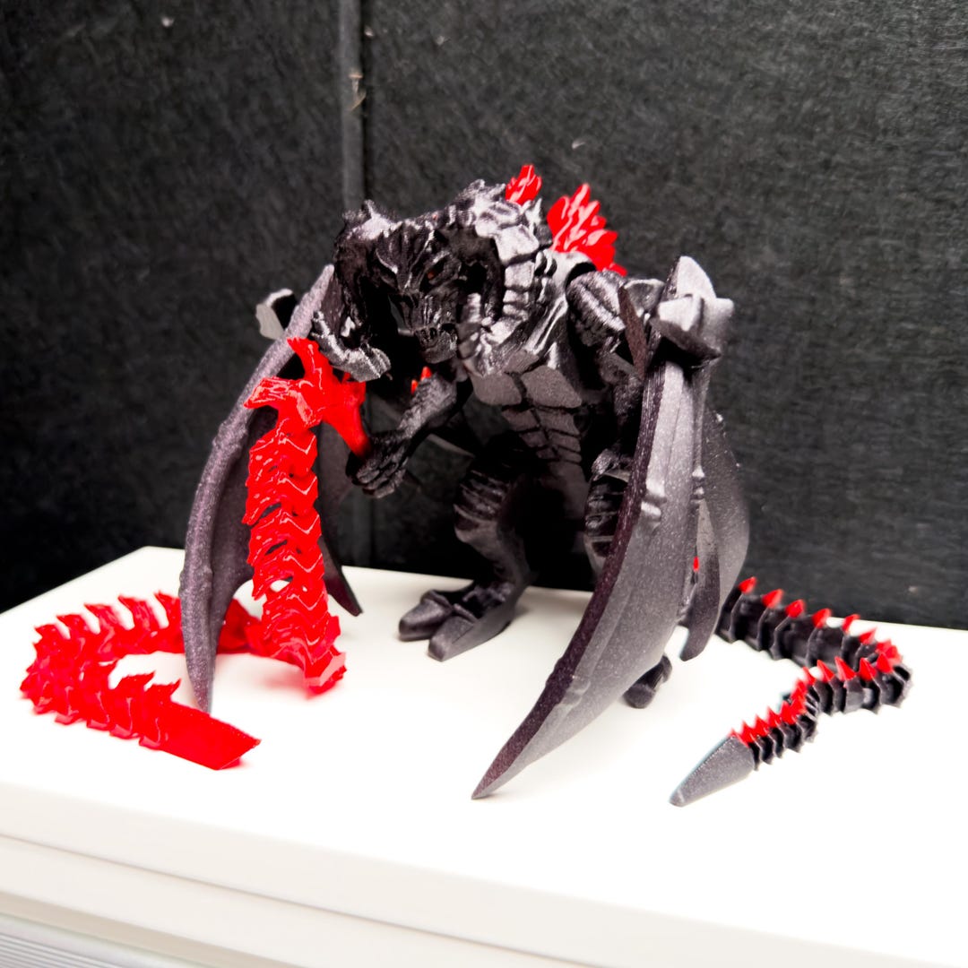 Balrog Demon Figure – Articulated Shadow & Flame Collectible | 3D ...